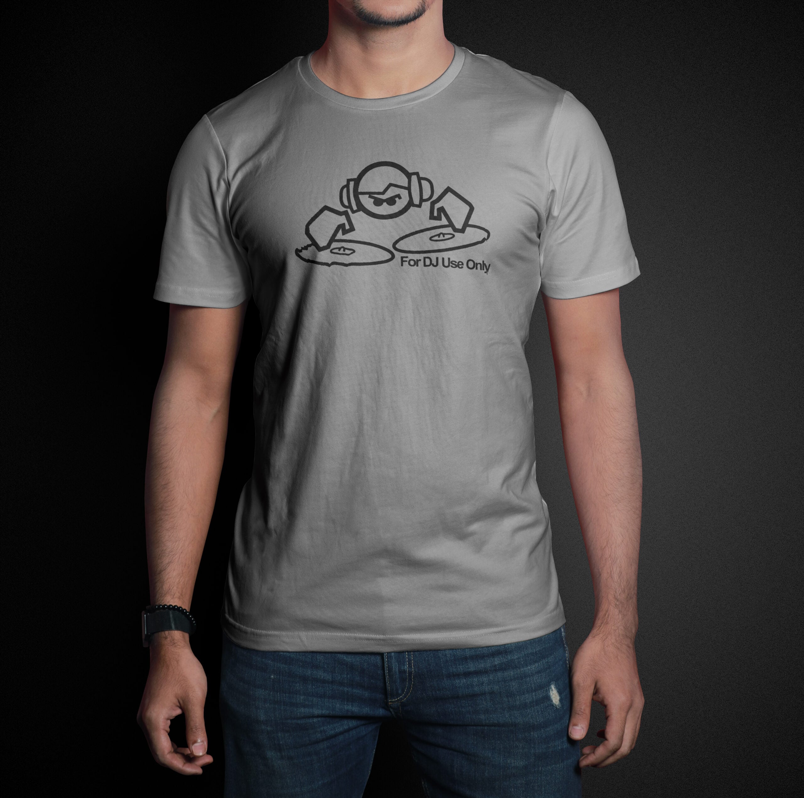 Short Sleeve T-Shirt - Retro Mastermix Logo (Silver Grey) - Mastermix